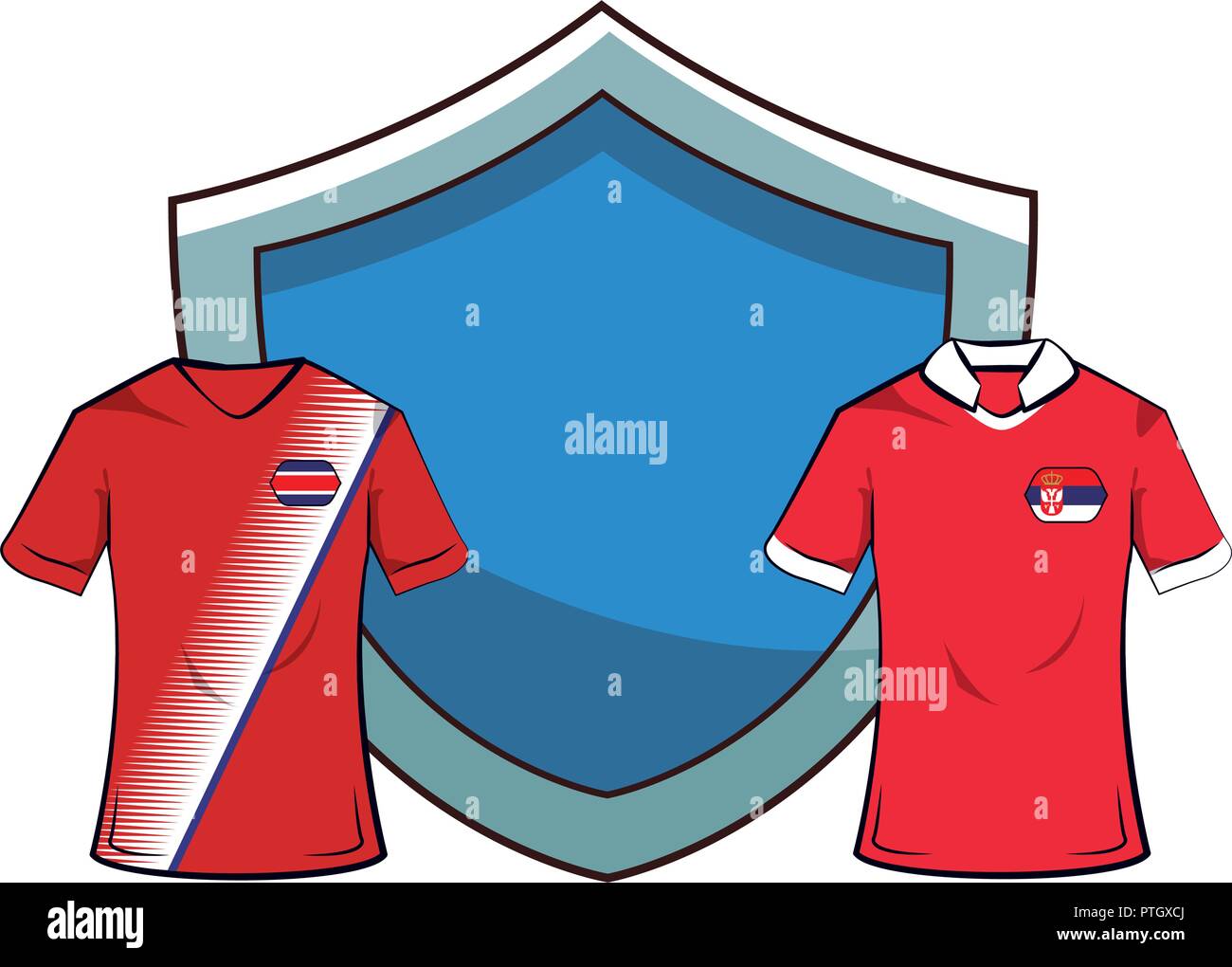 Team uniforms Stock Vector Images - Alamy
