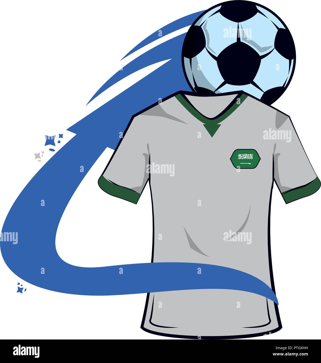Saudi football player Stock Vector Images - Alamy