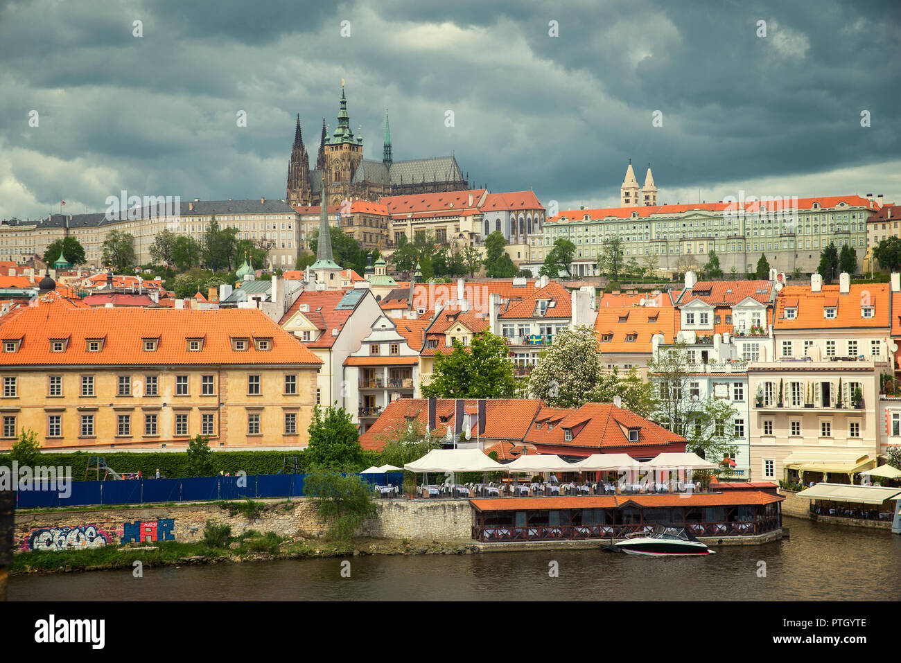 Prague castle hradcany vltava river hi-res stock photography and images ...