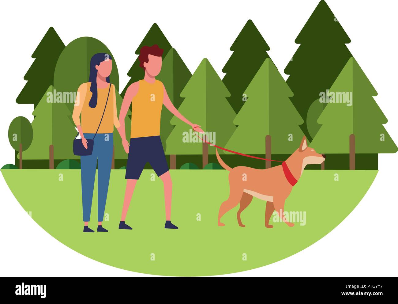 Attractive park Stock Vector Images - Alamy