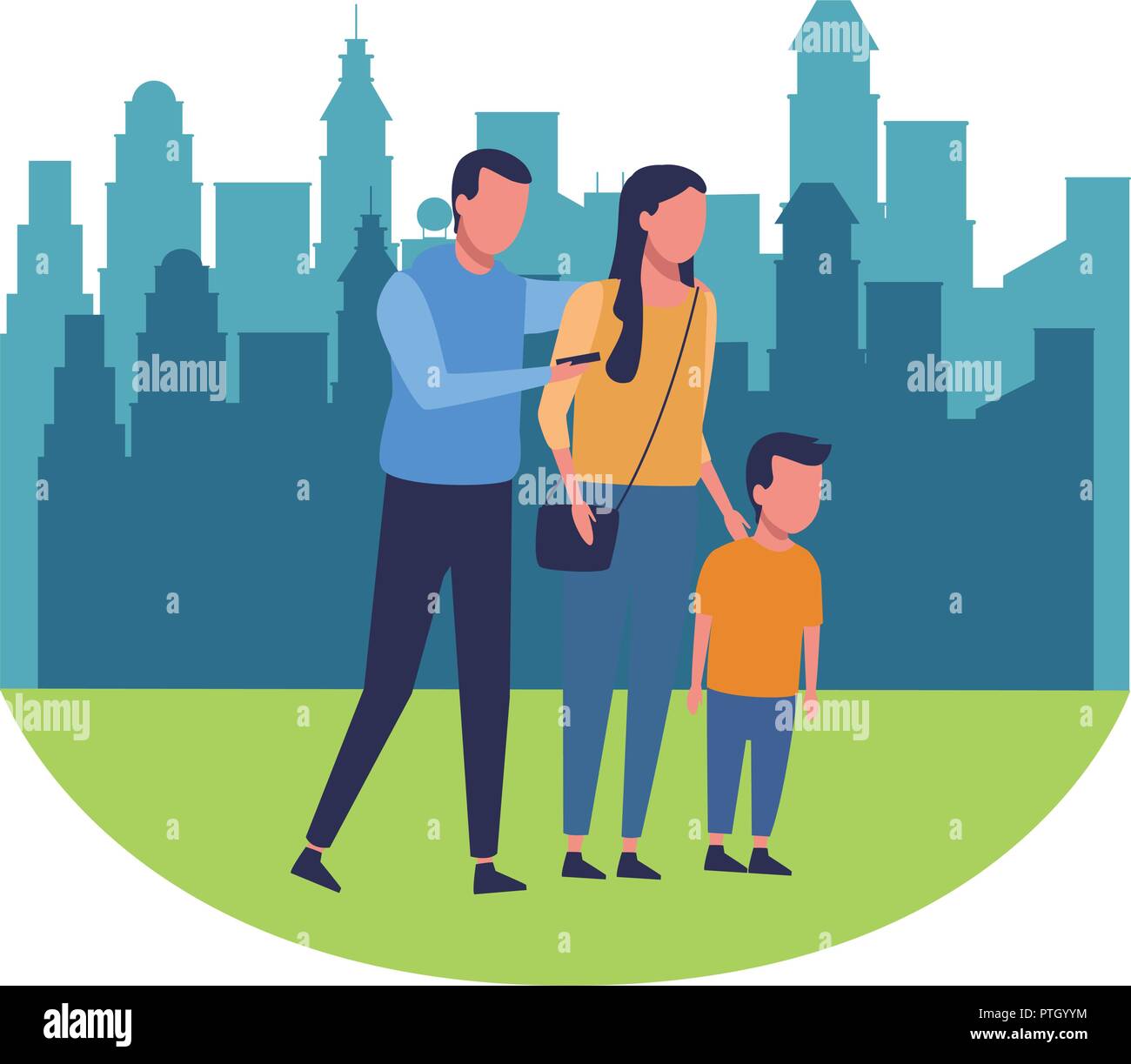 Family and kids cartoons Stock Vector Image & Art - Alamy