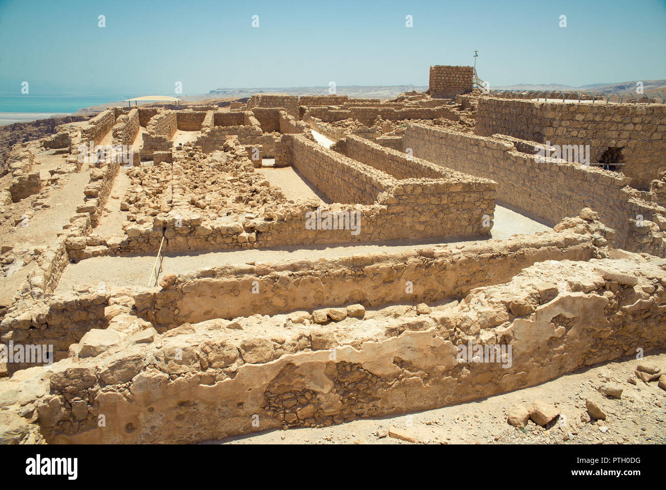 Masada - ancient fortress Stock Photo - Alamy