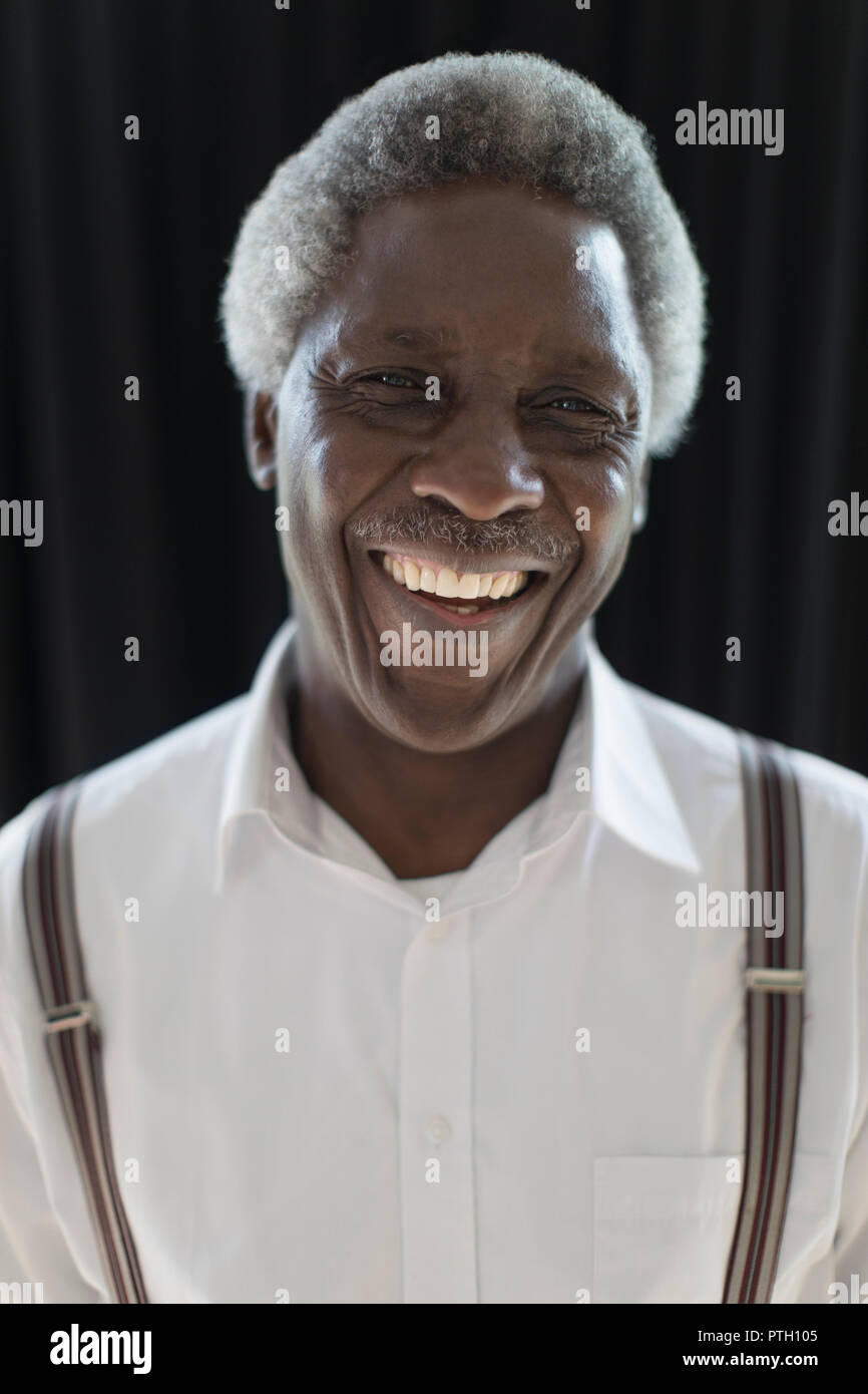Portrait smiling, confident senior man Stock Photo - Alamy