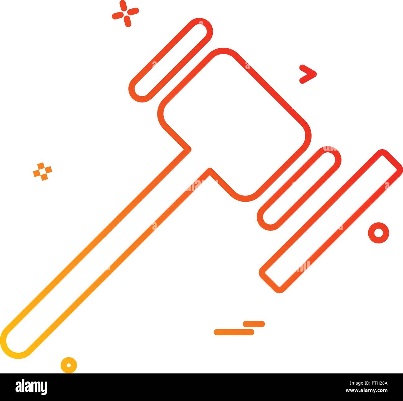 Court hammer of justice justice law and order order of court icon ...