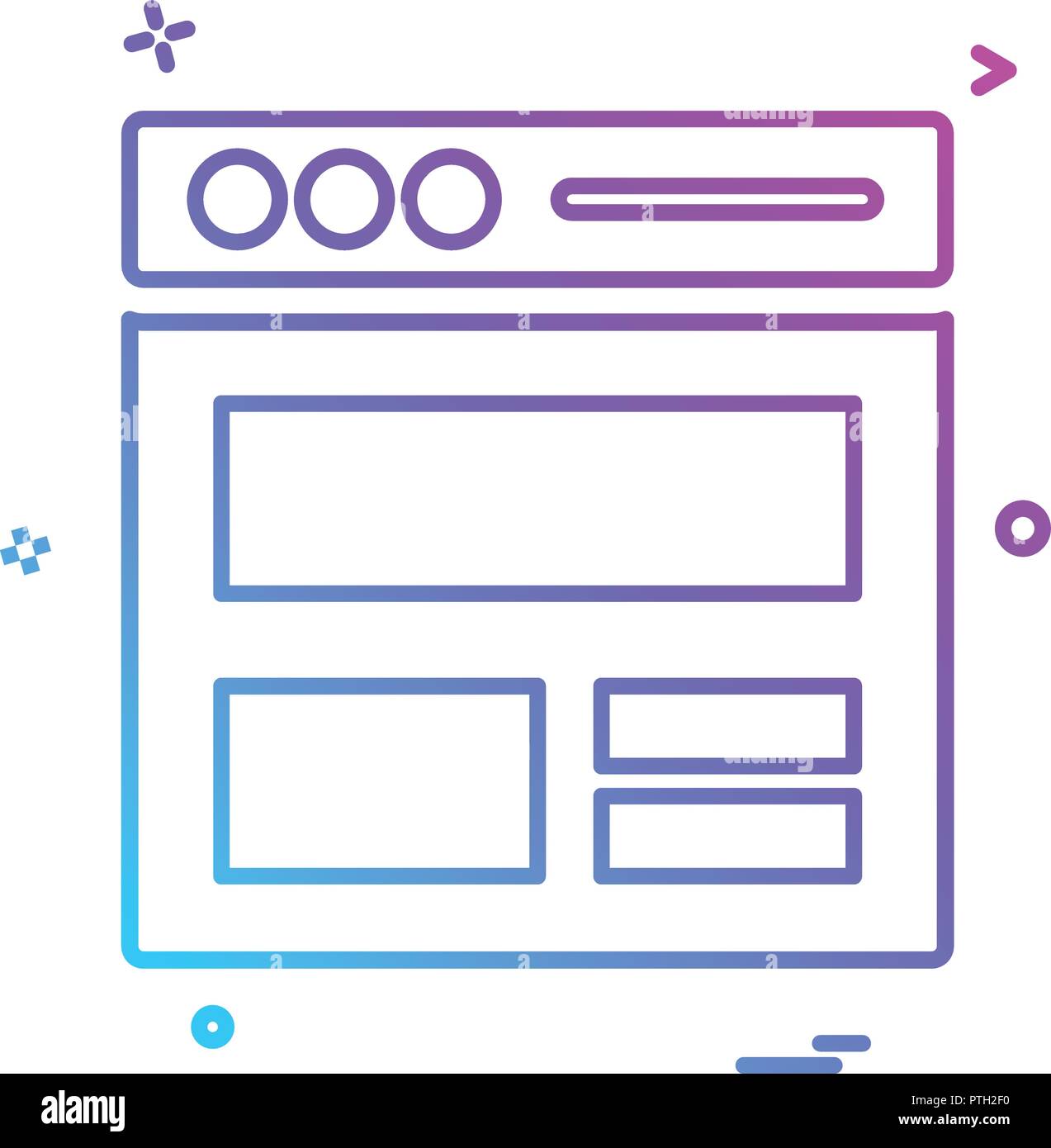 Web layouts icon design vector Stock Vector Image & Art - Alamy