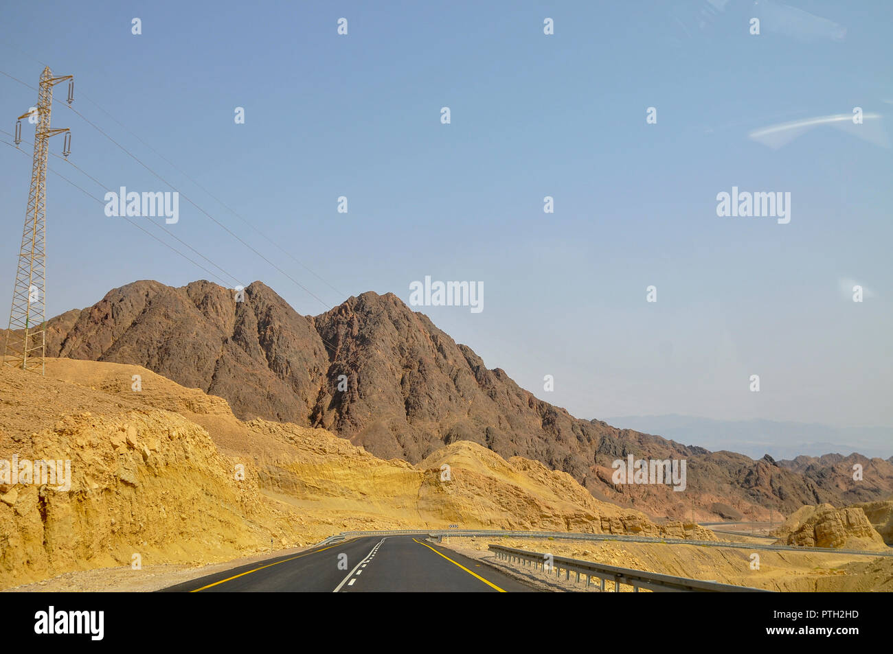 The colourful Eilat mountain range TNorth of Eilat, Israel Stock Photo ...