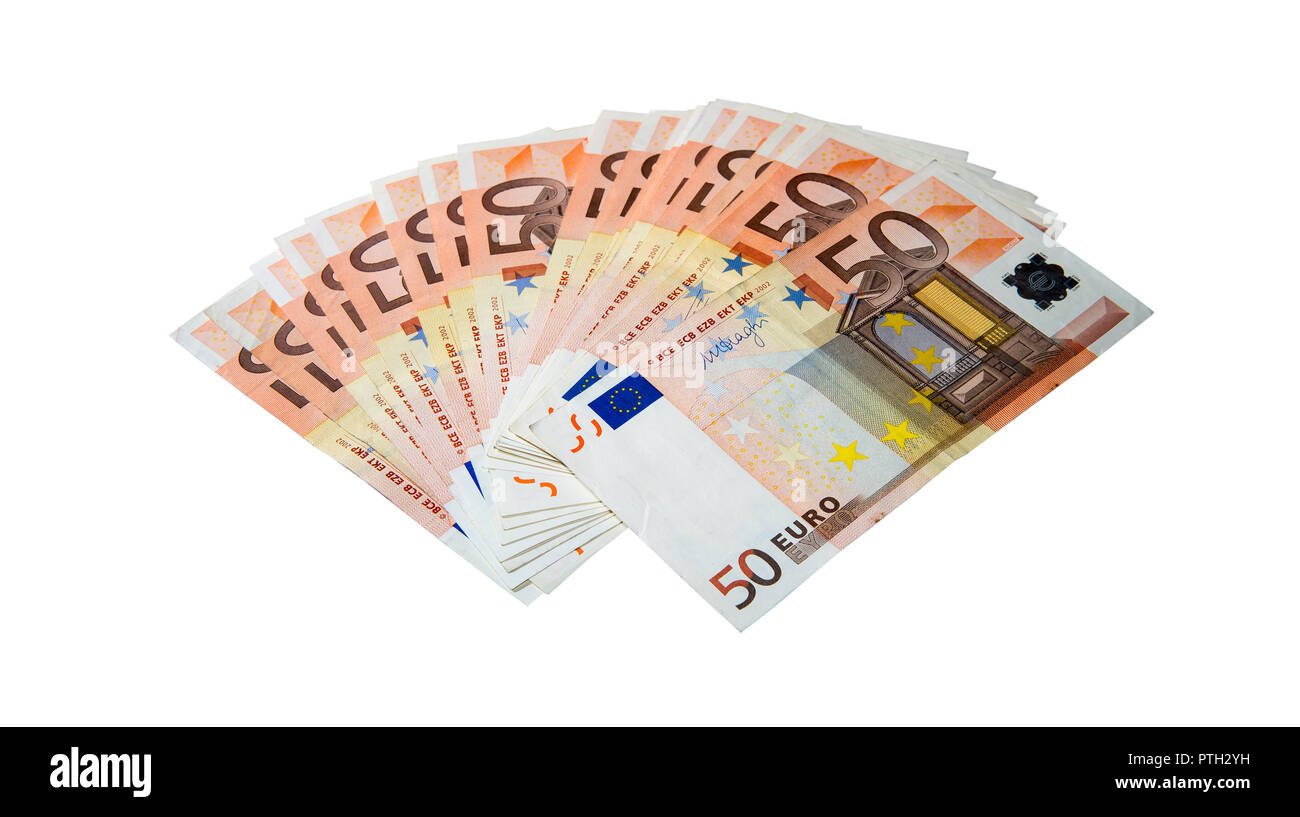 Euro on a white background Stock Photo - Alamy
