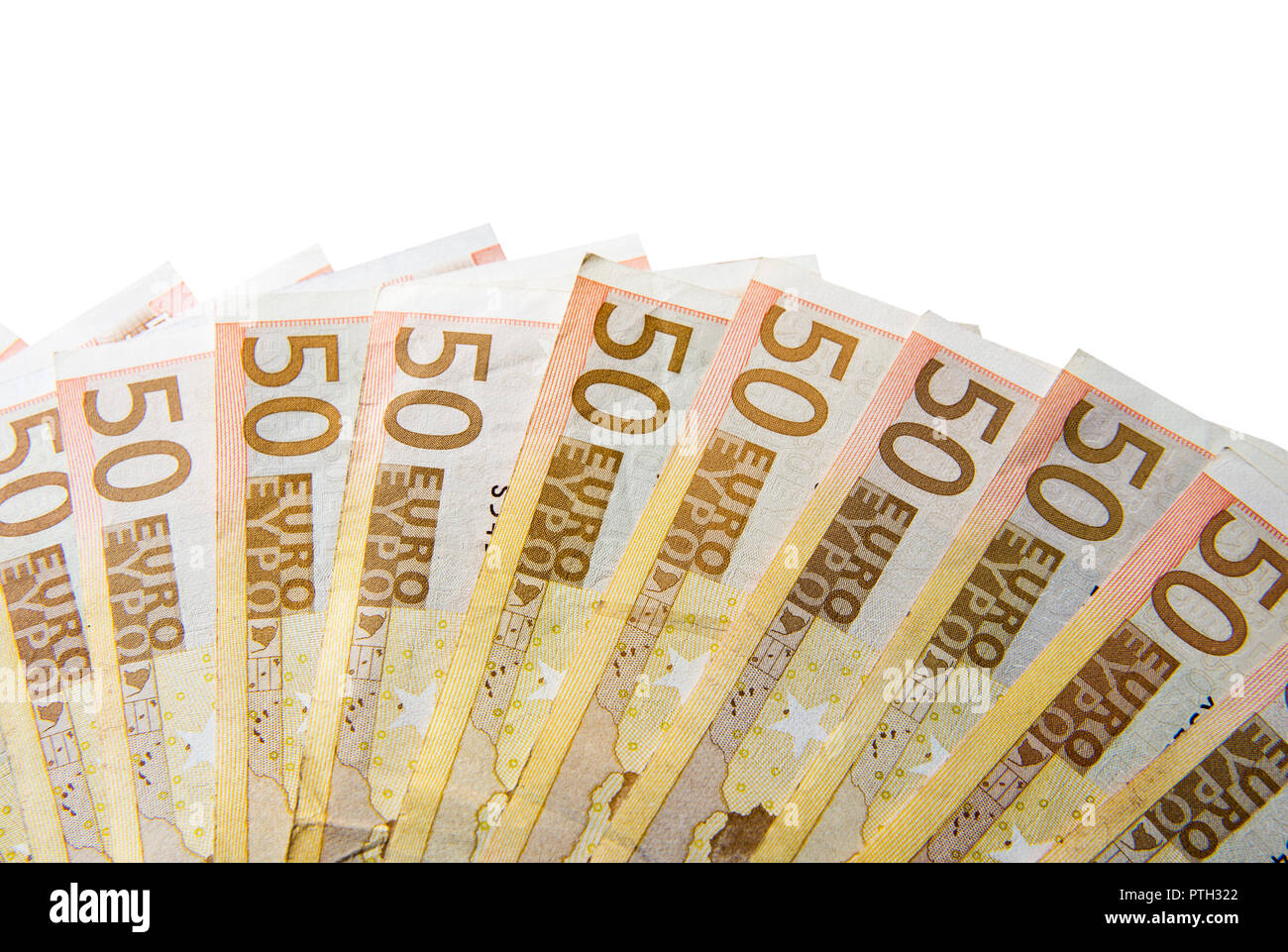 Euro on a yellow background Stock Photo - Alamy