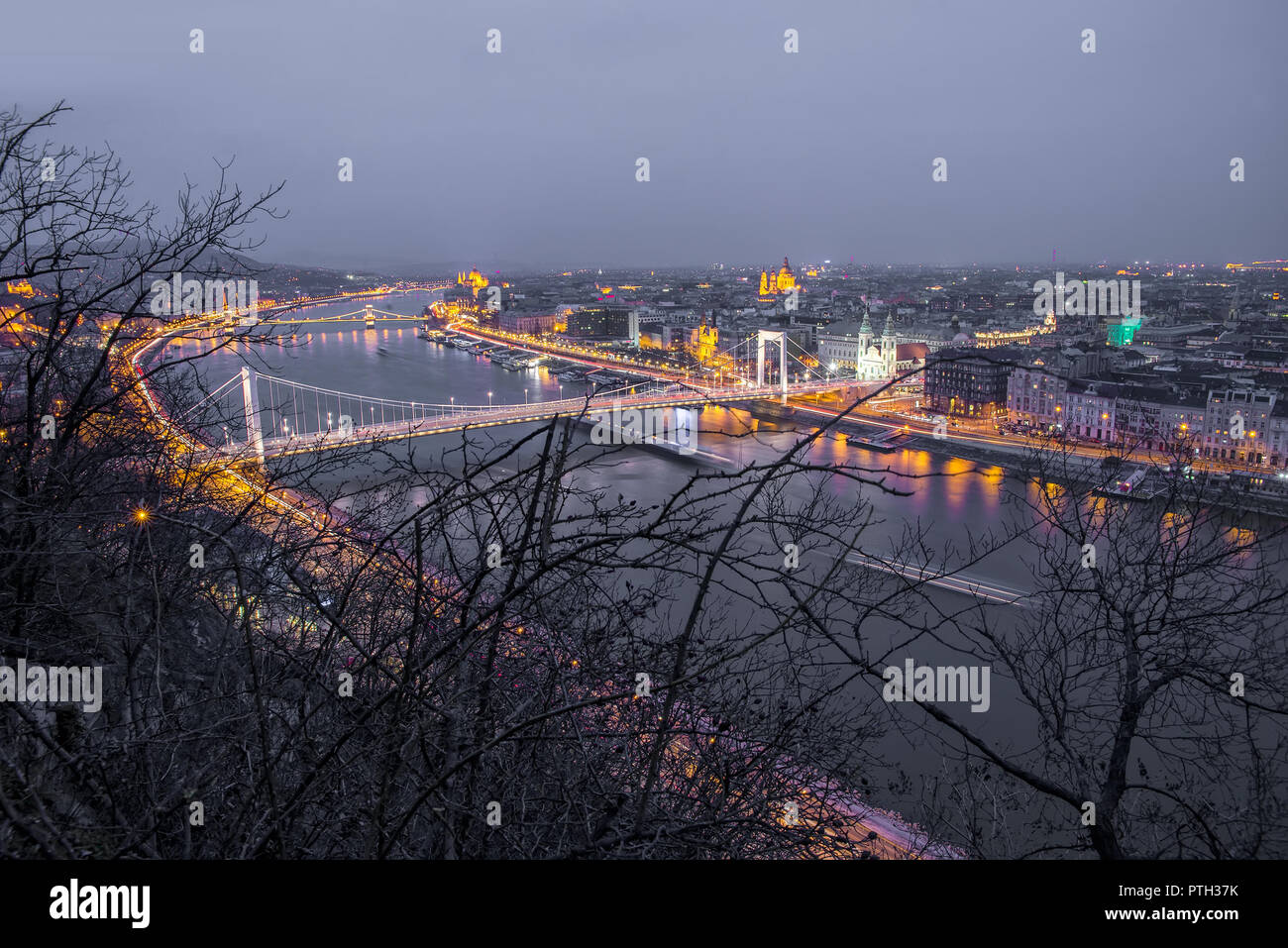 Liberty Bridge, top view Stock Photo - Alamy