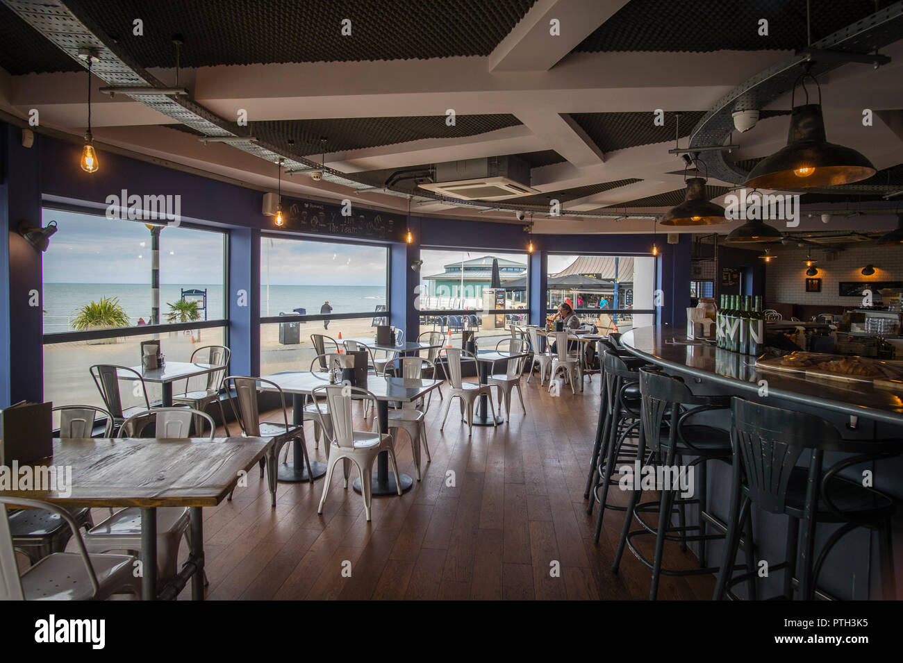 Baravin Restaurant and cafe bar, Aberystwyth Wales UK Stock Photo - Alamy