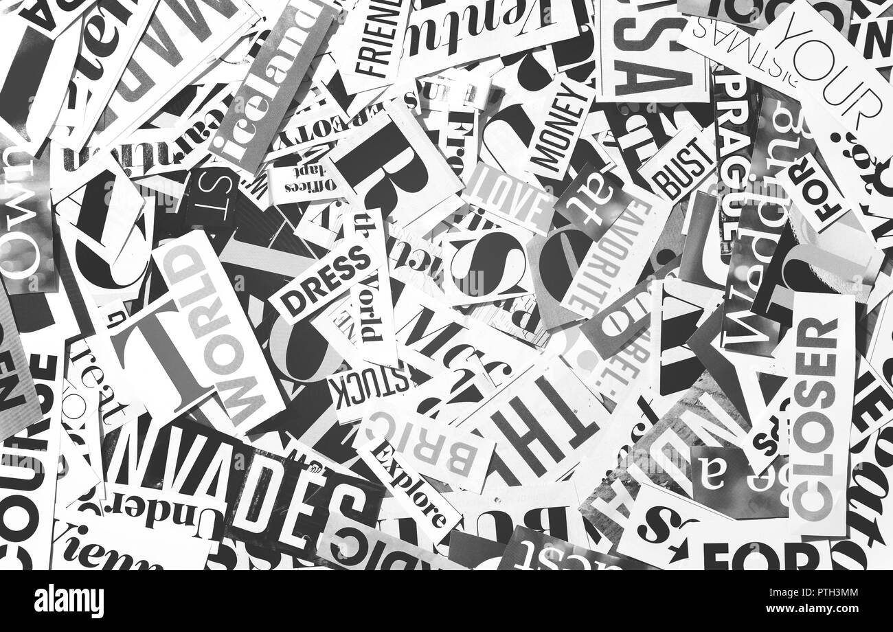 abstract background with letters Stock Photo - Alamy