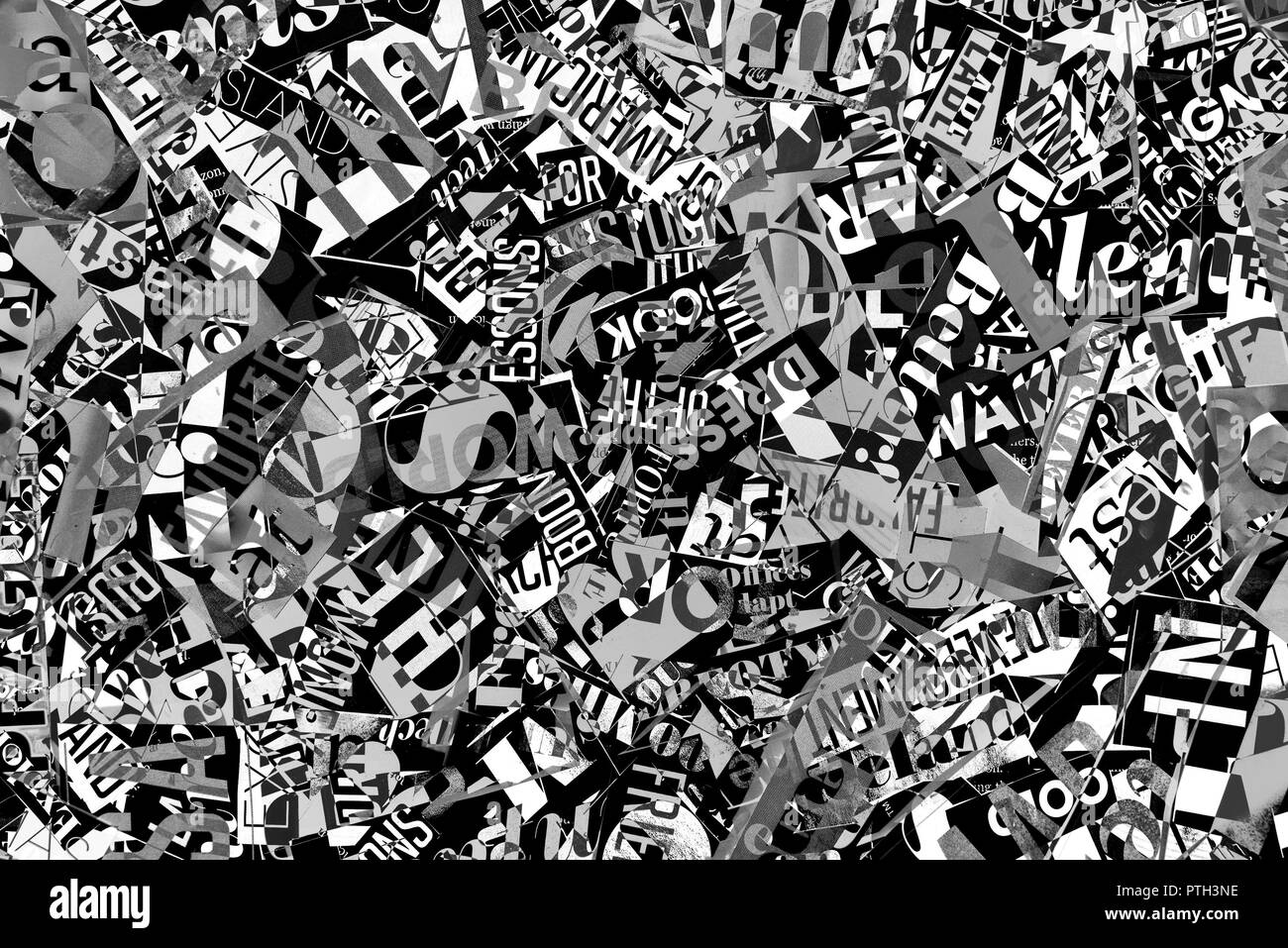 abstract background with letters Stock Photo - Alamy