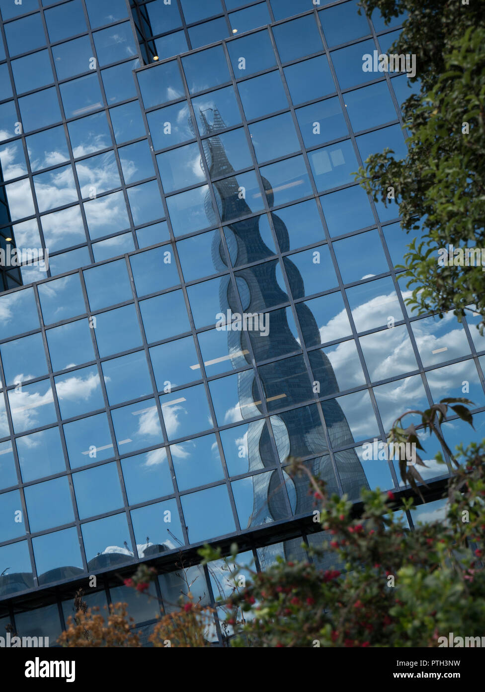 The Shard reflected in a building opposite Stock Photo - Alamy