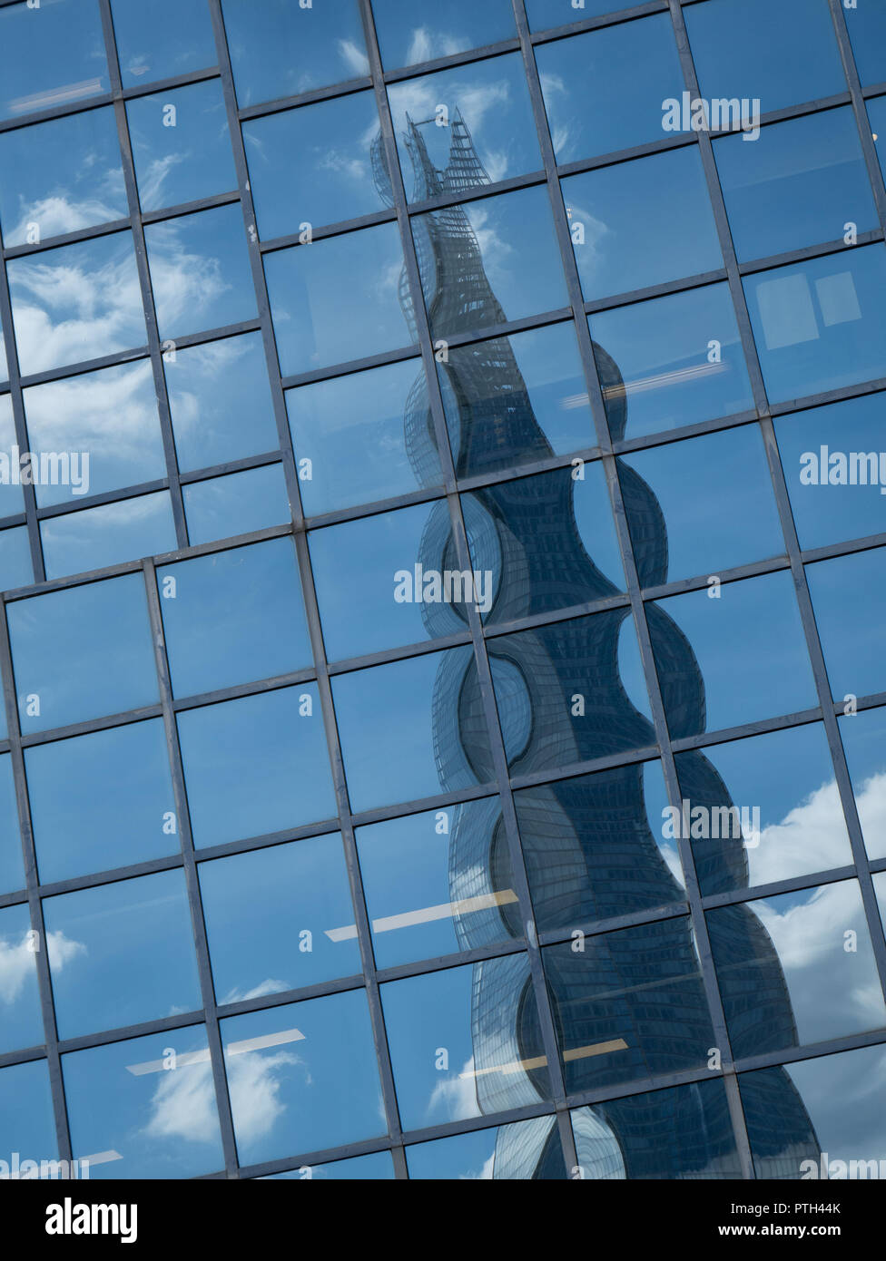 The Shard reflected in a building opposite Stock Photo - Alamy