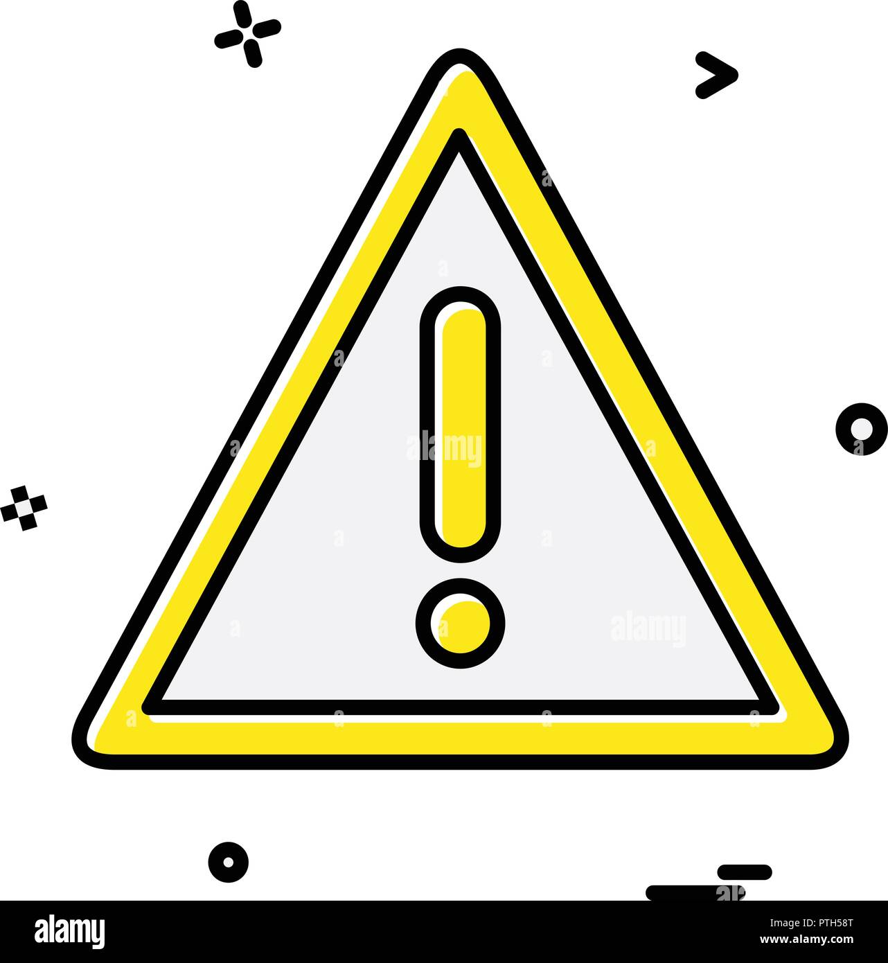 Caution icon design vector Stock Vector Image & Art - Alamy