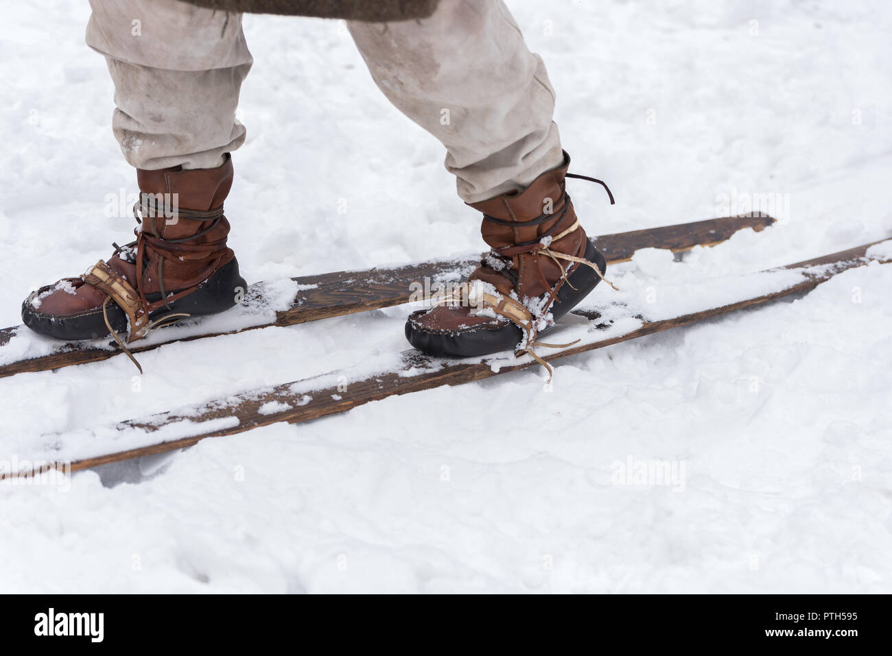 Skier foot of mountain hi-res stock photography and images - Alamy