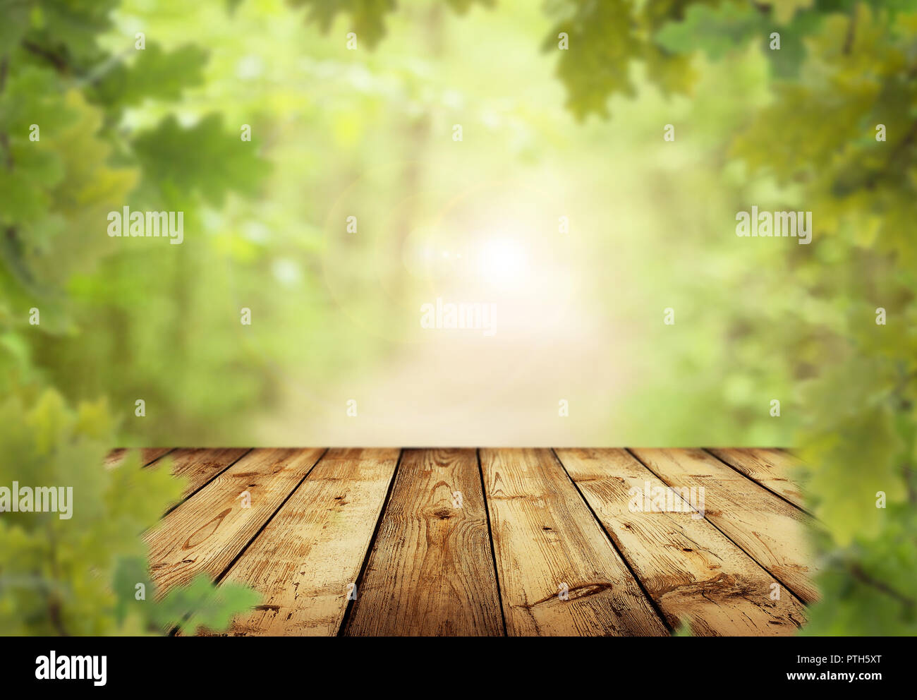 empty table for product display montages Stock Photo - Alamy