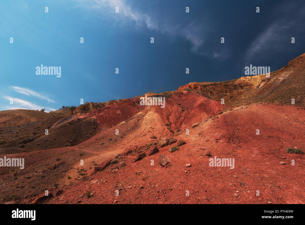 Valley of Mars landscapes Stock Photo - Alamy
