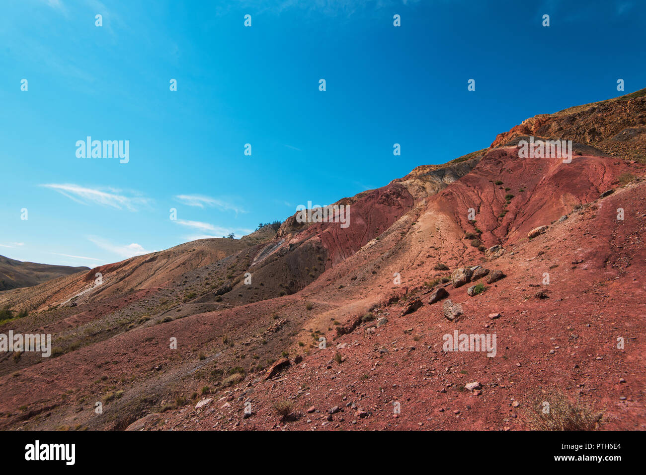 Valley of Mars landscapes Stock Photo - Alamy