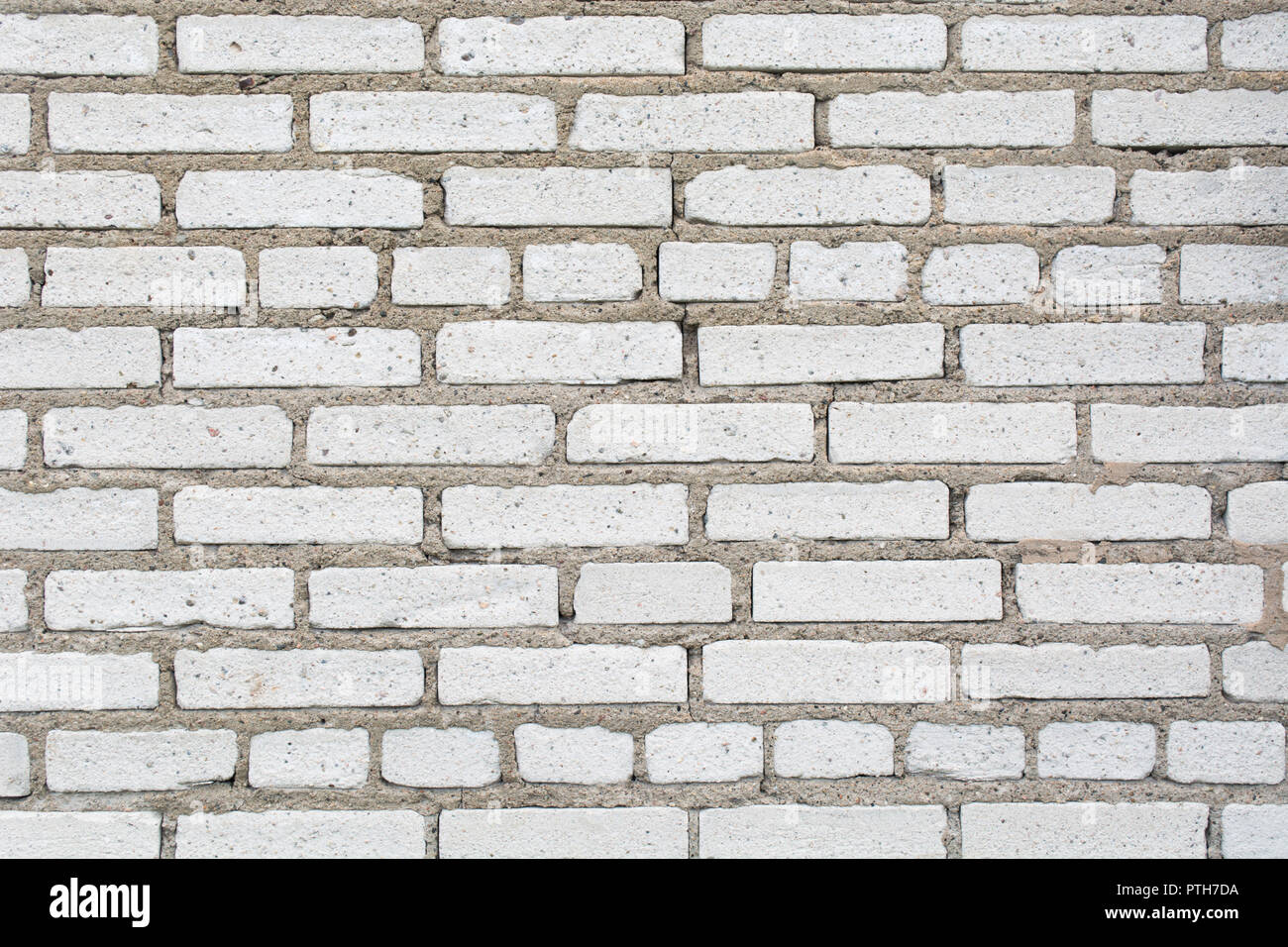 Closeup white brick wall background with horizontal blocks Stock Photo ...