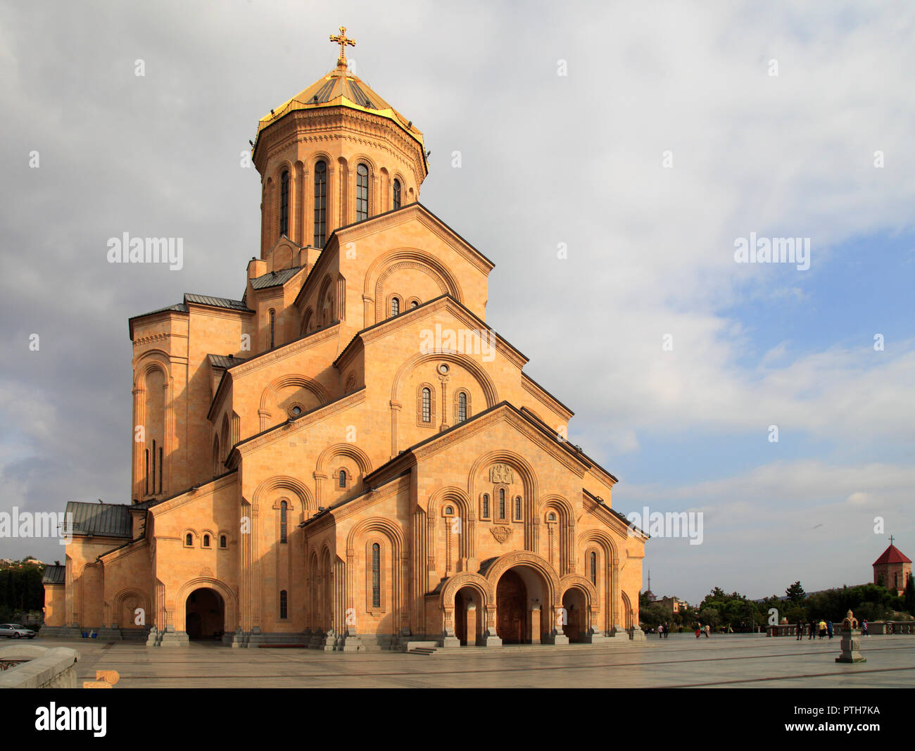 Georgia, Tbilisi, Holy Trinity Cathedral, Georgian Orthodox Stock Photo ...