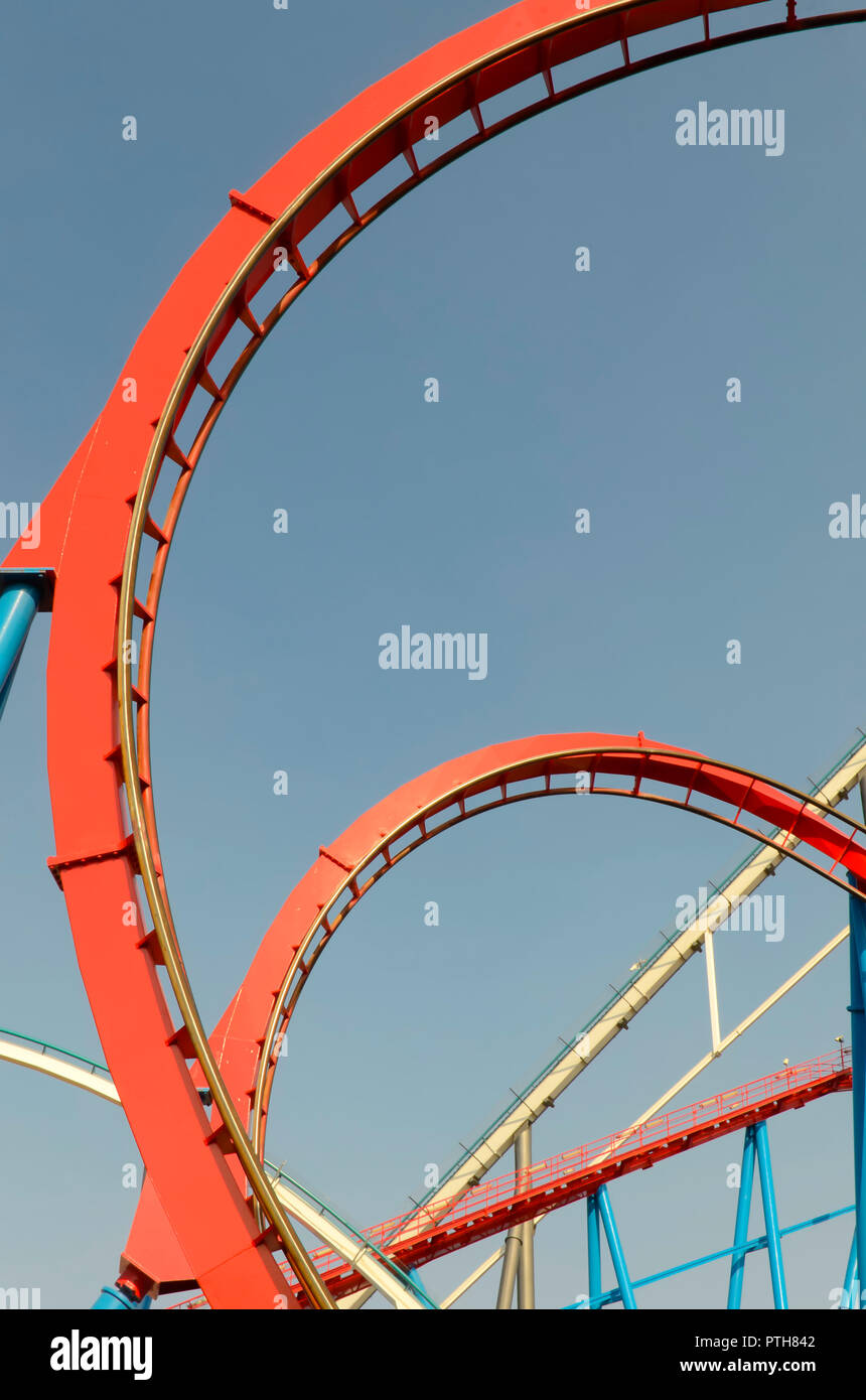roller coaster metal structure Stock Photo - Alamy