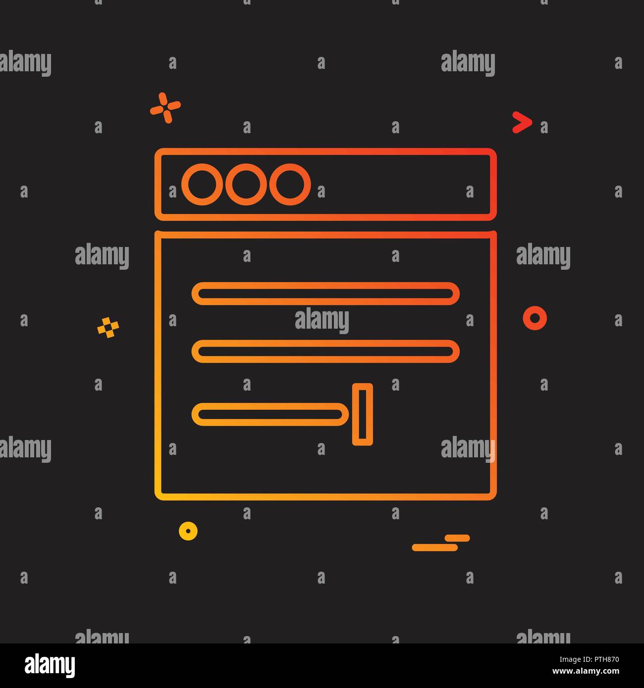 Web layouts icon design vector Stock Vector Image & Art - Alamy