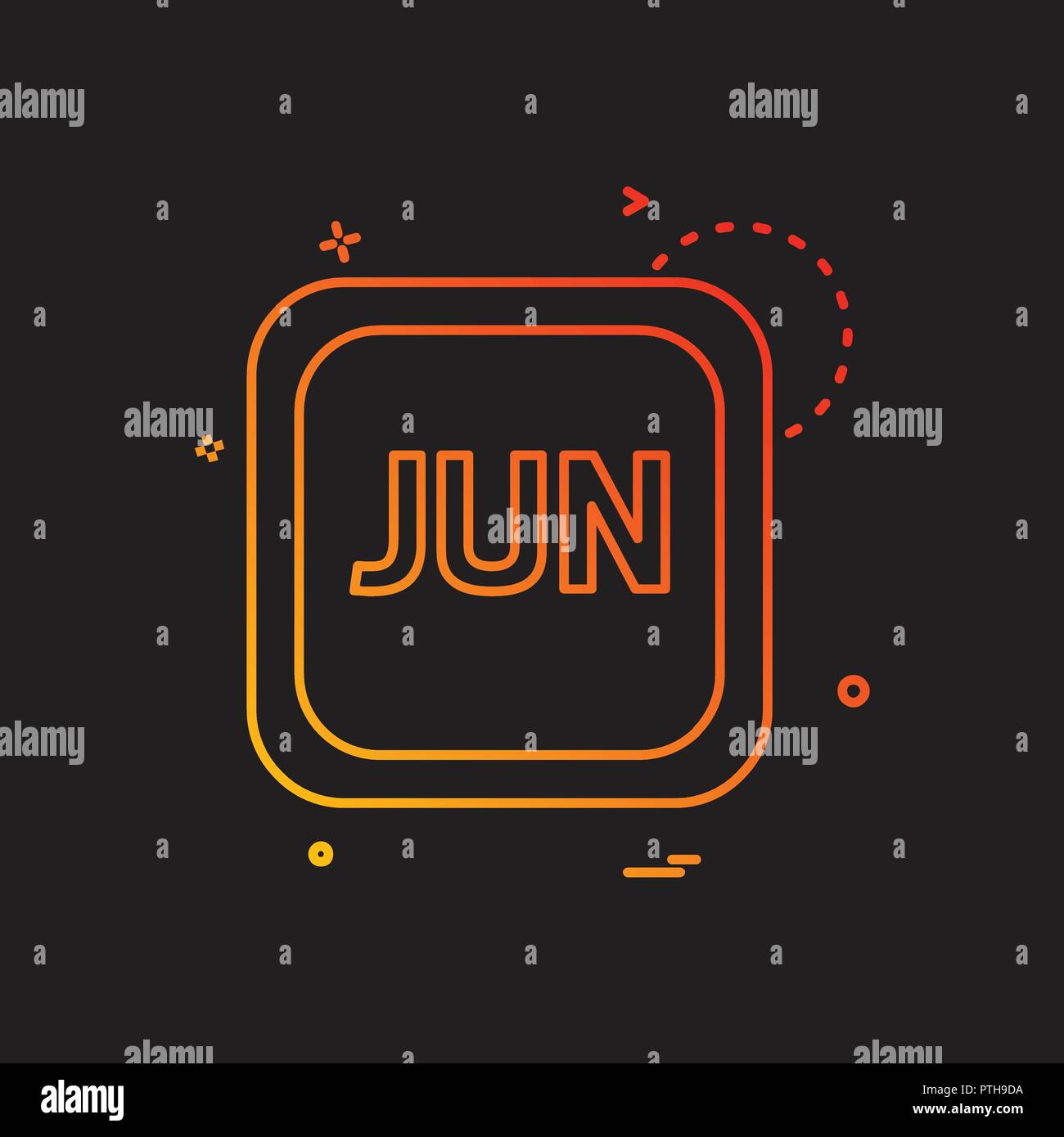 June Calender icon design vector Stock Vector Image & Art - Alamy