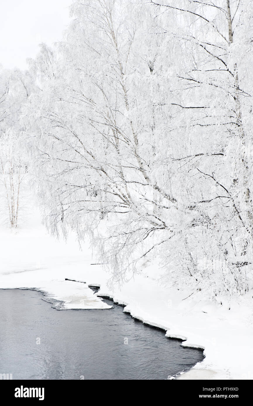 Snowy riverbank hi-res stock photography and images - Alamy