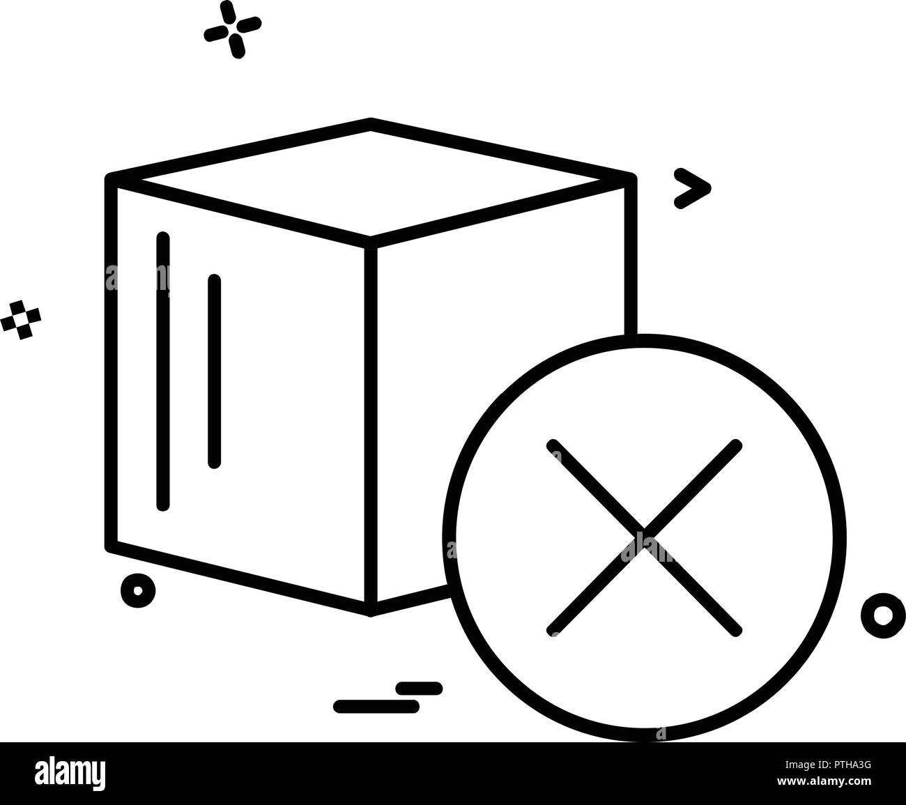 Cube icon design vector Stock Vector Image & Art - Alamy
