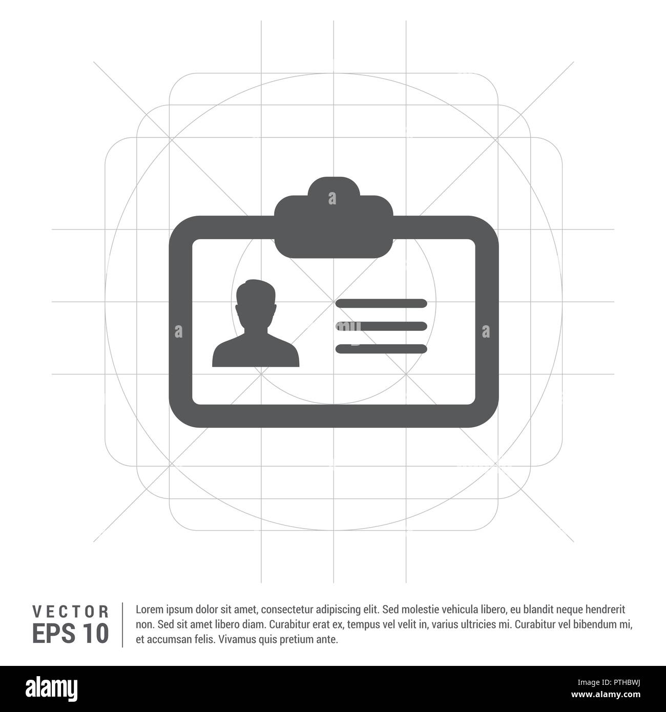 Personal id card icon Stock Vector Image & Art - Alamy