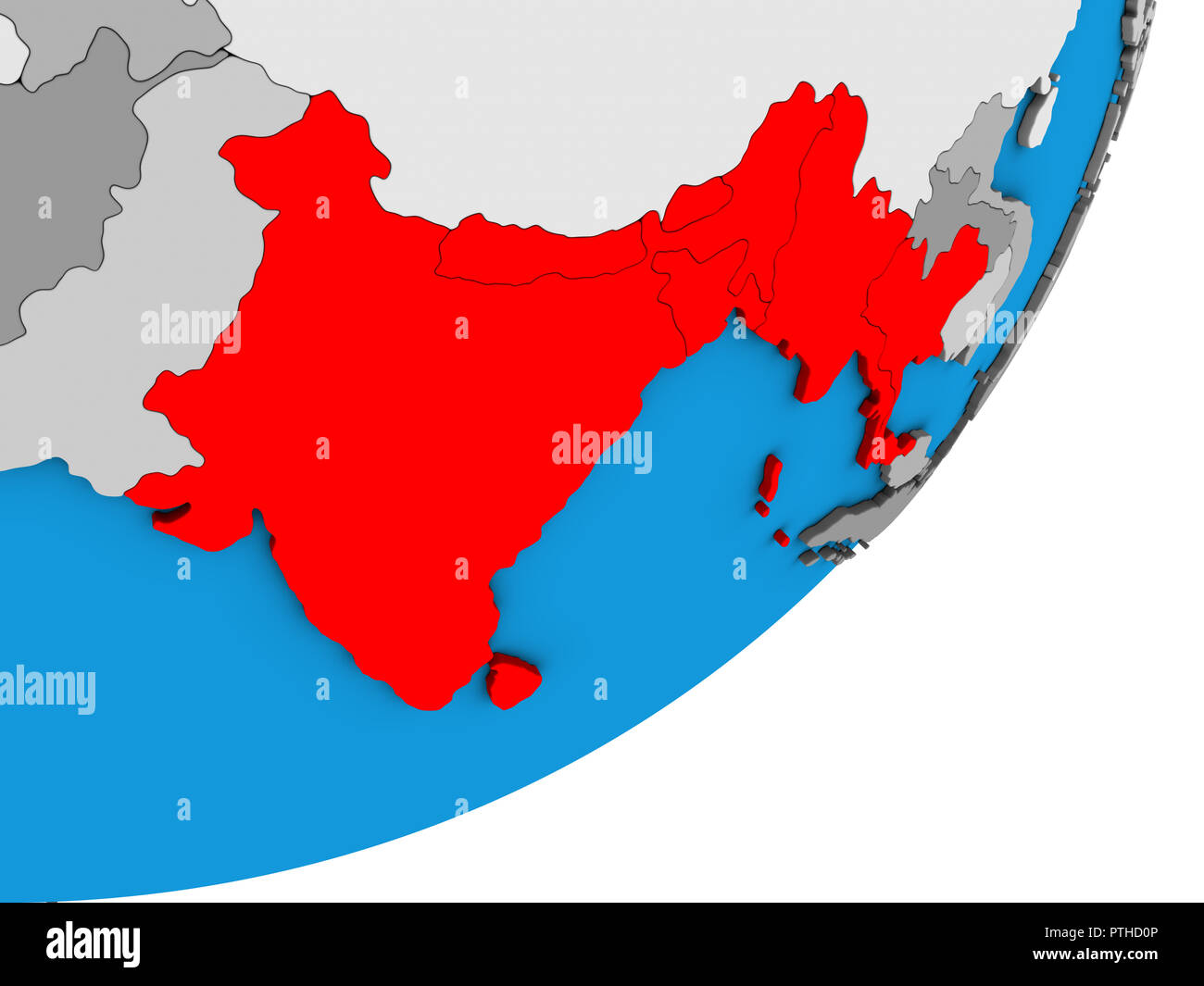 Bay of bengal map with states hi-res stock photography and images - Alamy