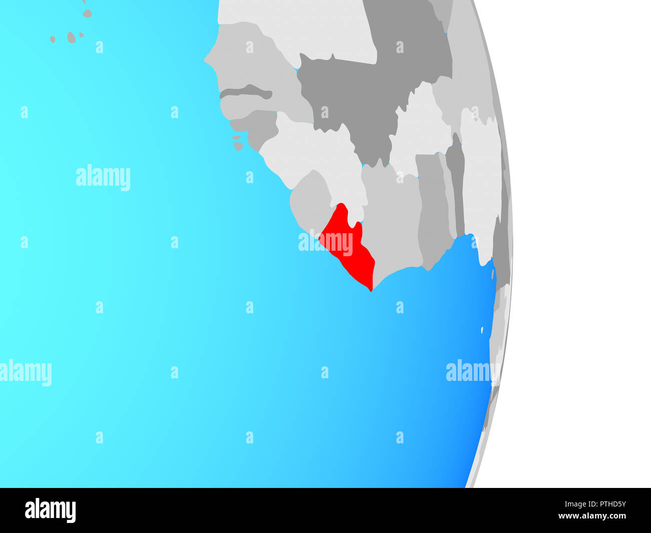 Simple political map liberia hi-res stock photography and images - Alamy