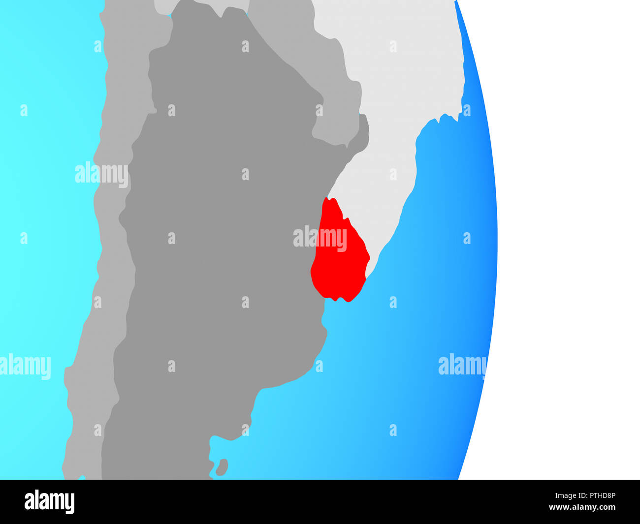 Simple political map uruguay hi-res stock photography and images - Alamy