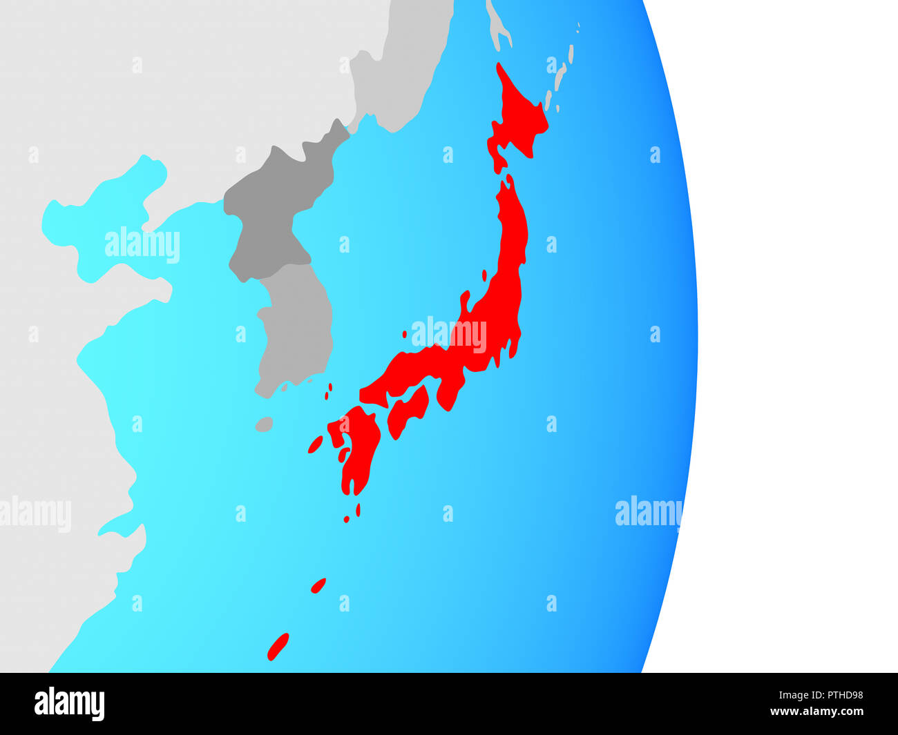 Simple political map japan hi-res stock photography and images - Alamy