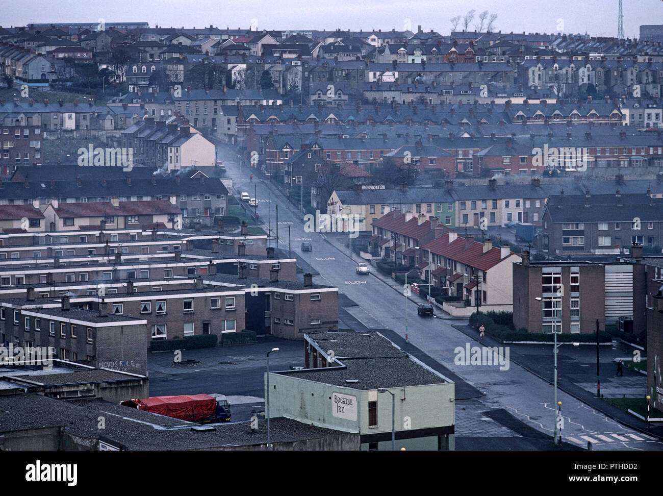 The Bogside, outside the Derry City Walls is largely a Catholic, Irish ...