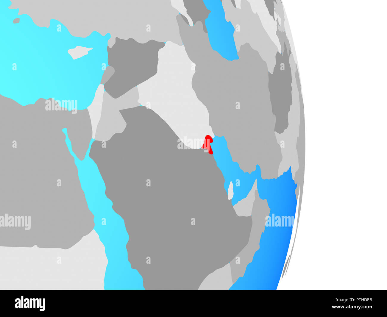 Simple political map kuwait hi-res stock photography and images - Alamy