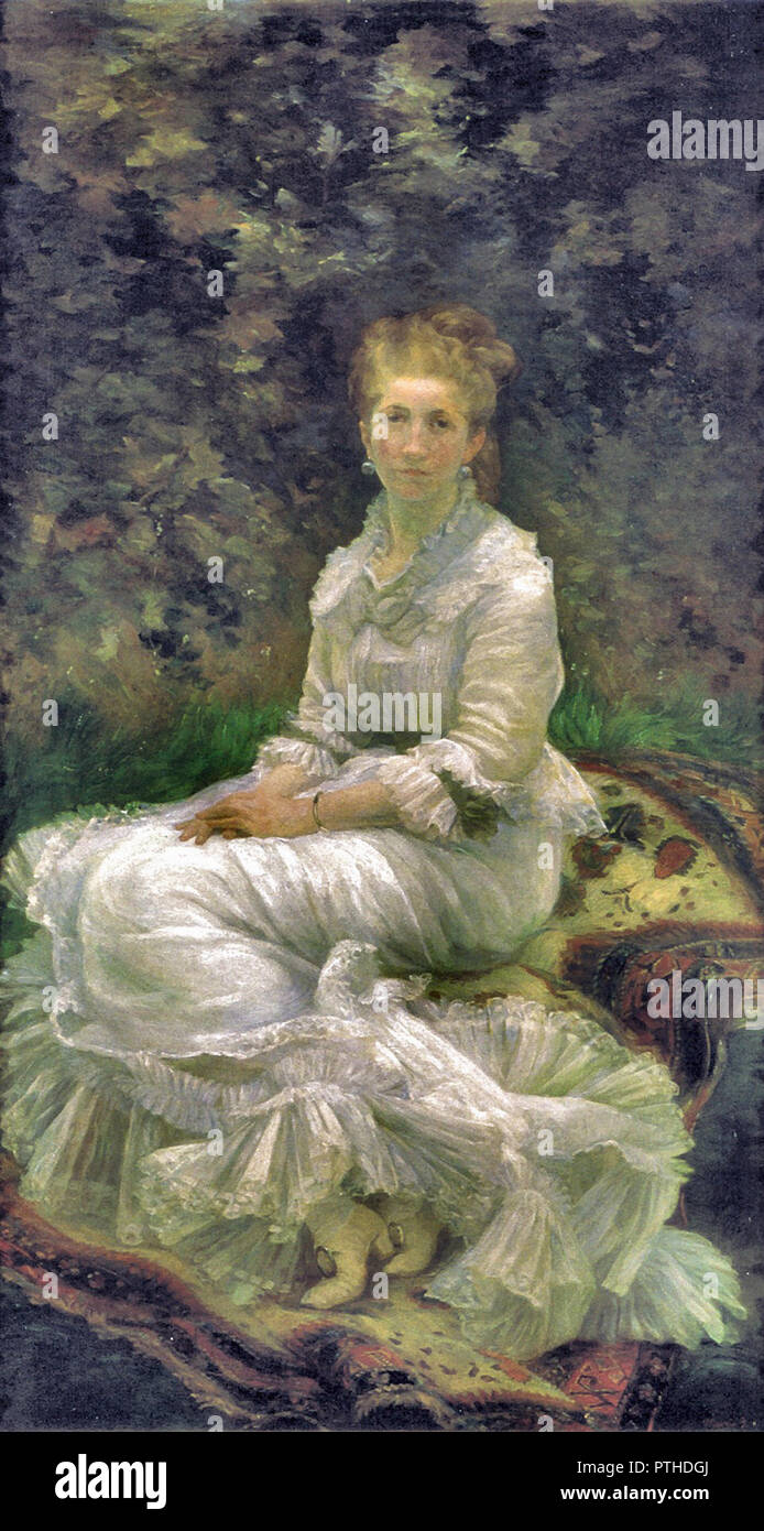 Marie bracquemond the lady in white hi-res stock photography and images ...