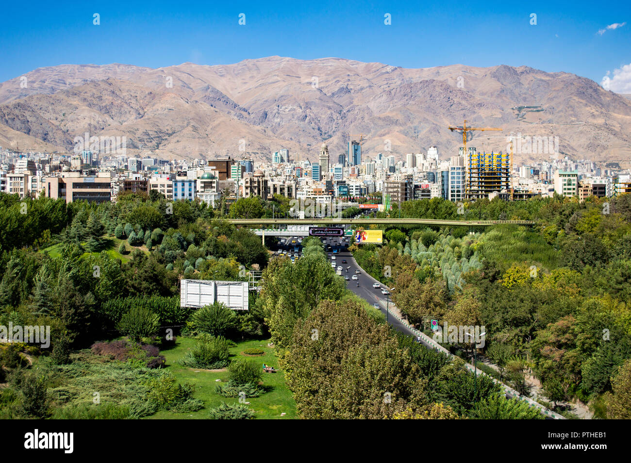 A view of Tehran, Iran, against the Alborz Mountains Stock Photo - Alamy