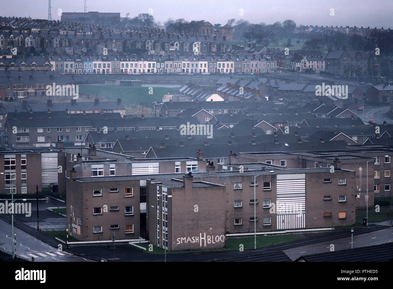 The Bogside, outside the Derry City Walls is largely a Catholic, Irish ...