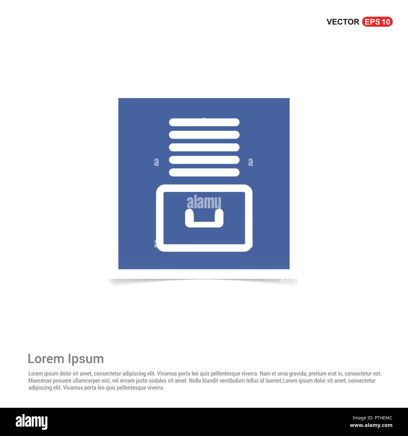 File Stack Icon - Blue photo Frame Stock Vector Image & Art - Alamy