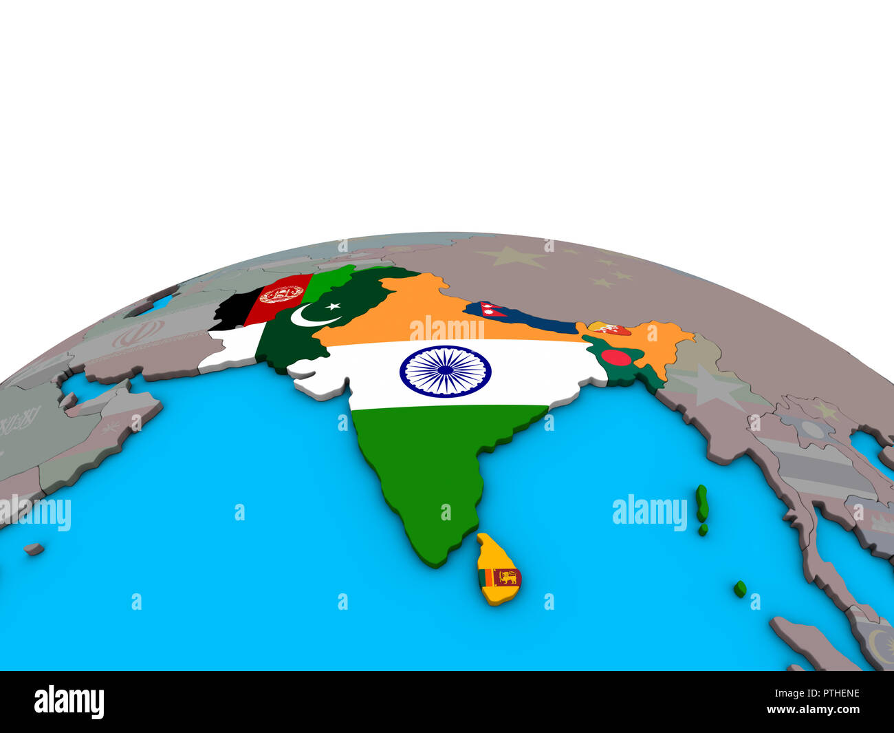 Saarc flags hi-res stock photography and images - Alamy