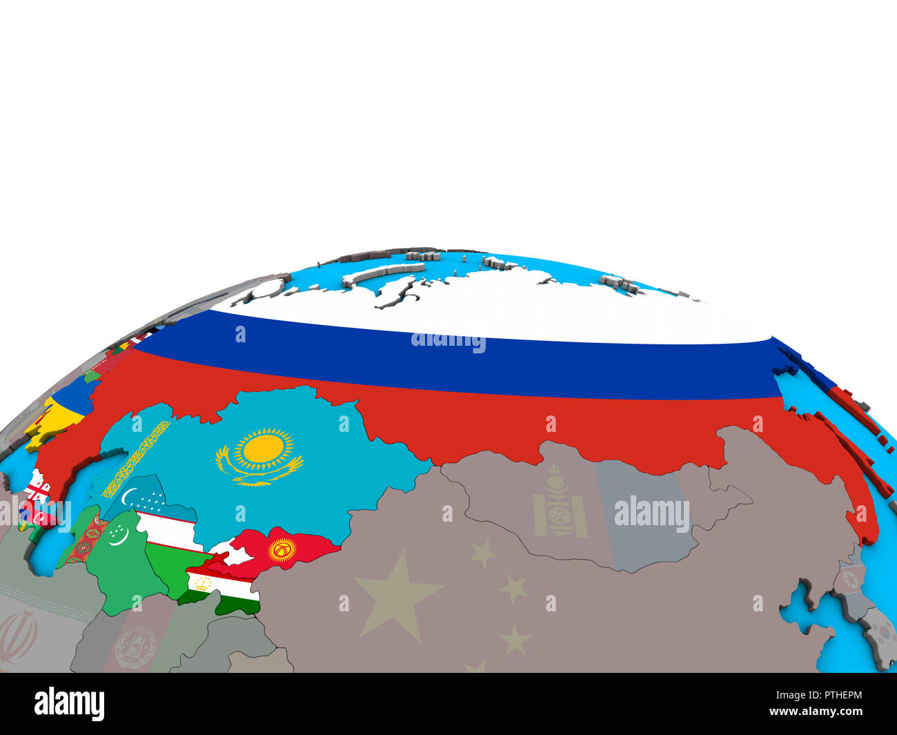 Soviet Union Flag Map