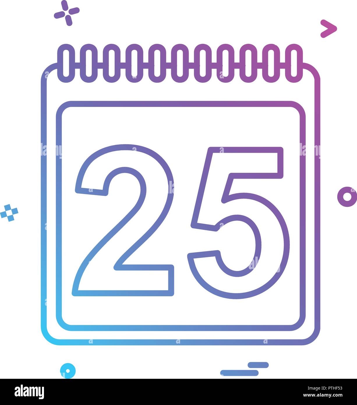 25 dec icon design vector Stock Vector Image & Art - Alamy