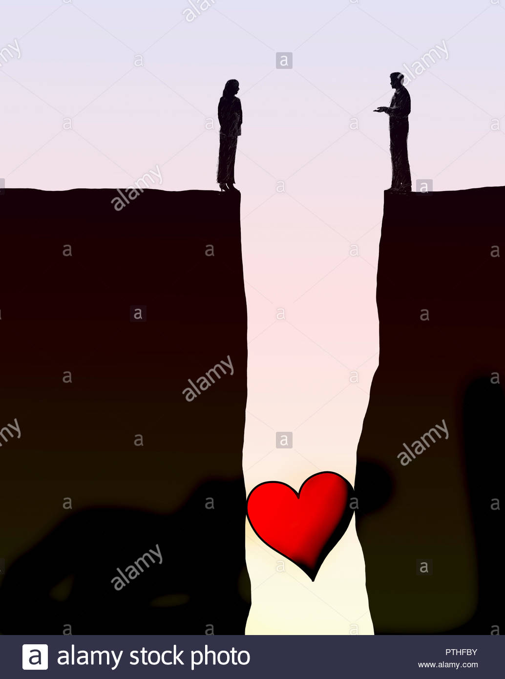 Two People Standing Opposite Each Other Stock Photos & Two People ...