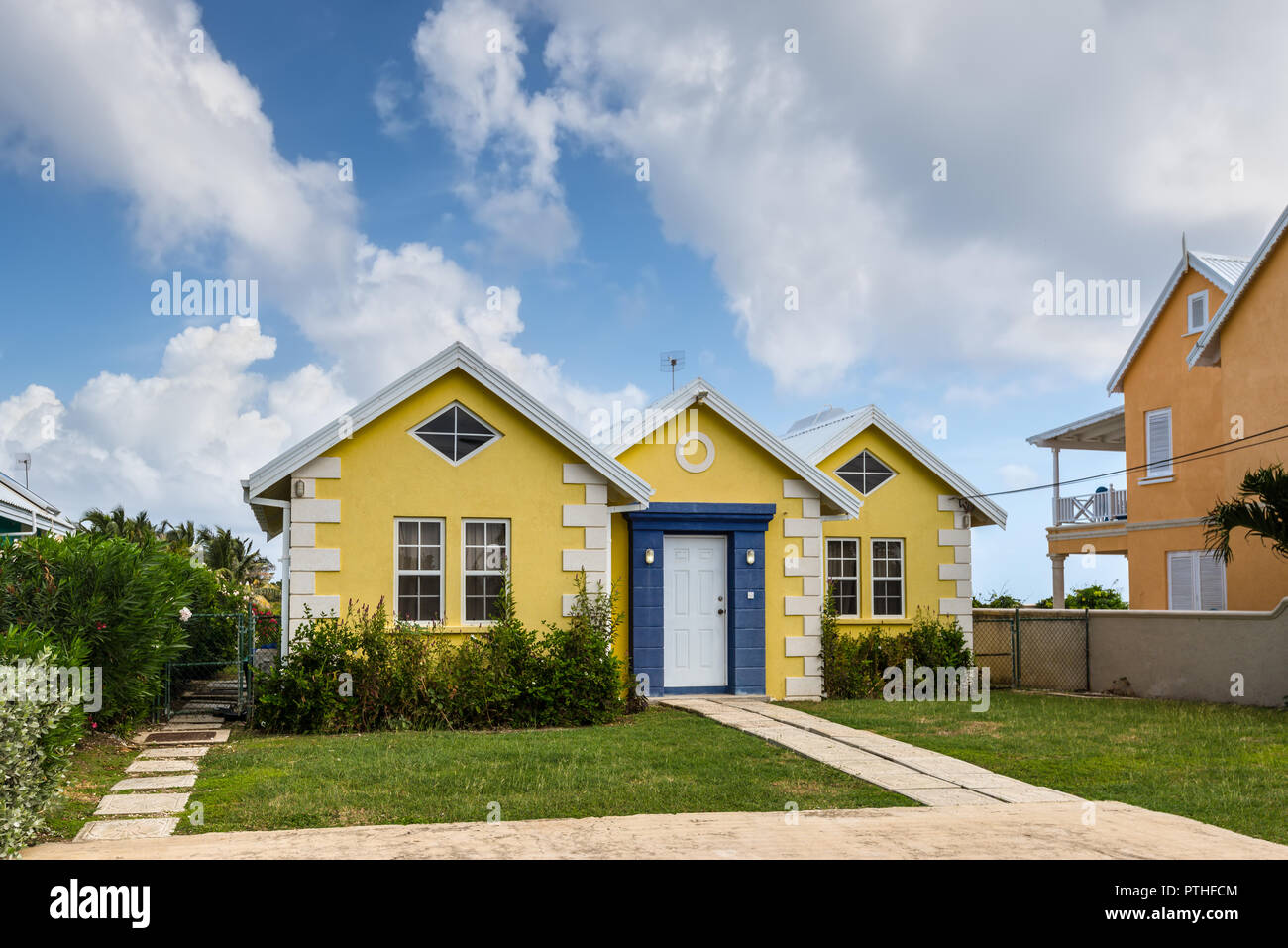 Apple Hall, Barbados - December 18, 2016: A typical local residence in ...