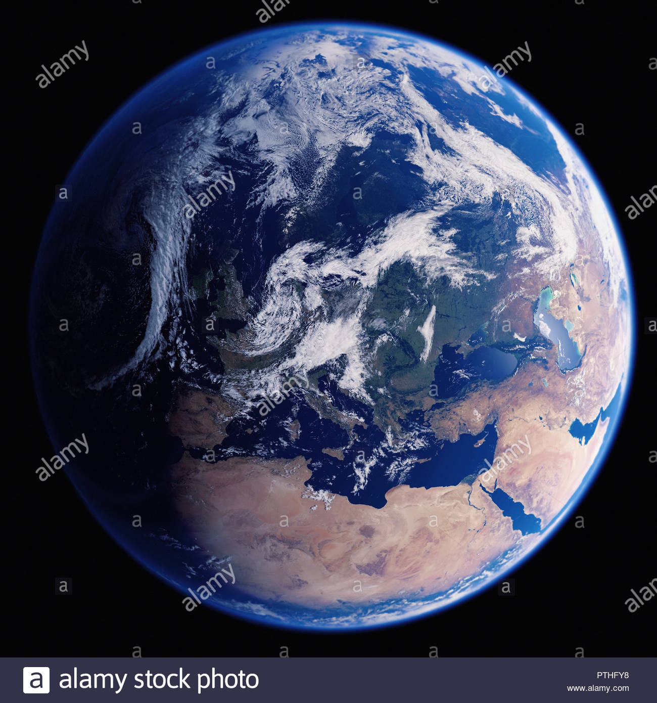 Satellite View Of The Mediterranean Sea Stock Photos & Satellite View ...