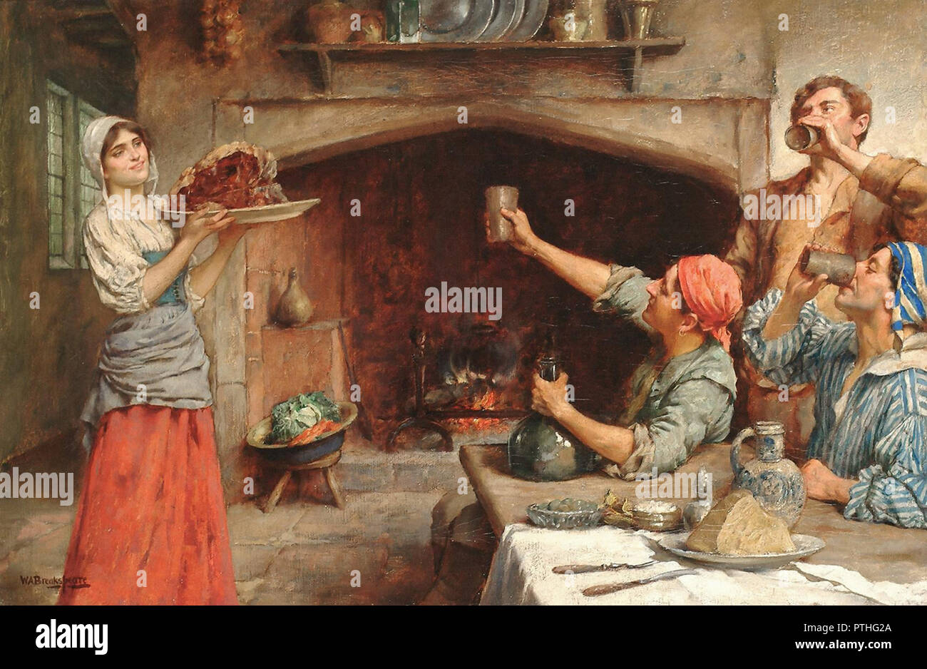 Breakspeare William Arthur - the Toast Stock Photo - Alamy