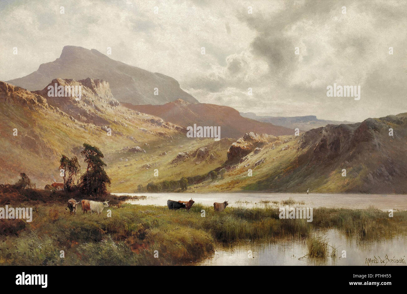 Breanski I Alfred De - Ye Banks and Braes of Bonny Doone Stock Photo ...