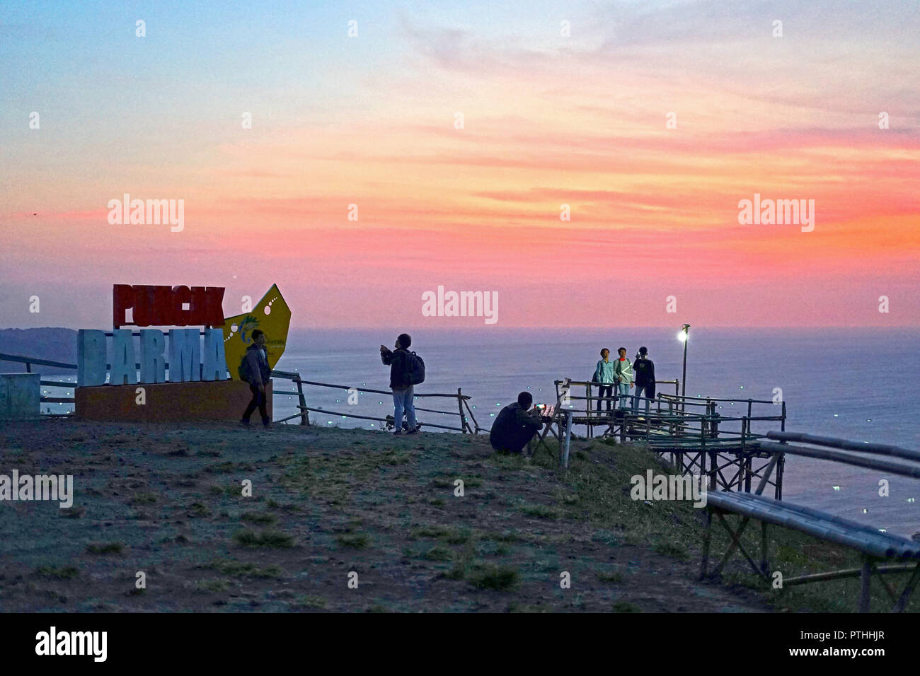 Sunset at Puncak Darma, Geopark Ciletuh, Sukabumi, West Java, Indonesia ...